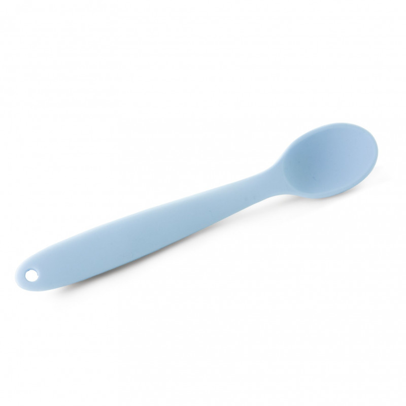 Colher de Silicone Azul para Bebê - Mimo Style
