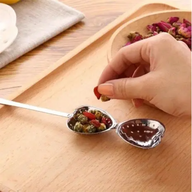 Infusor para Chá com Formato de Coração de Inox - Mimo Style