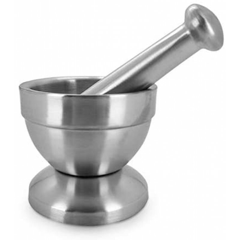 Pilão com Socador em Inox - Mimo Style