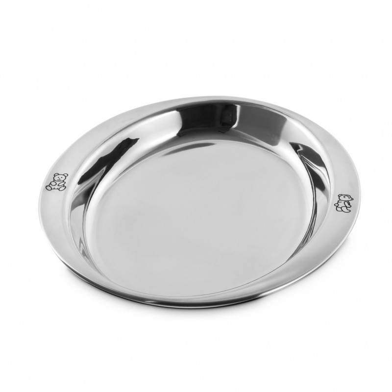 Prato Infantil Aço Inox - Mimo Style