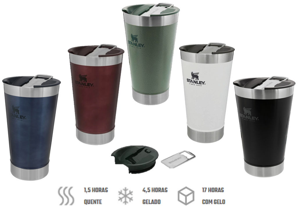 Copo Térmico de Cerveja 473ml Com Tampa - Stanley